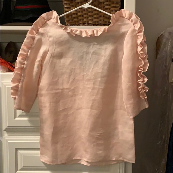 J. Crew | Tops | J Crew Collection Blush Ruffle Blouse 2 | Poshmark